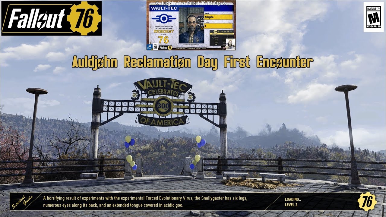 Fallout 76 Reclamation Day - First encounter outside Vault 76 - YouTube