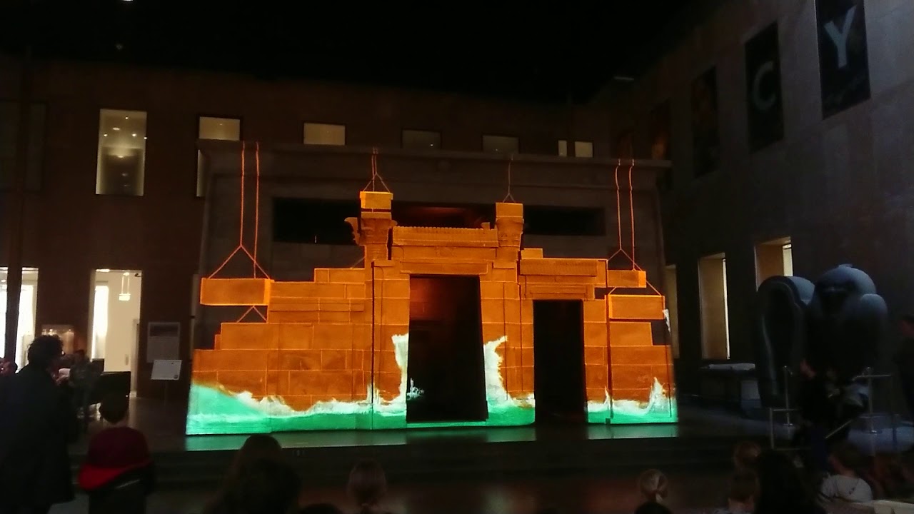 Temple of Taffeh projection - YouTube