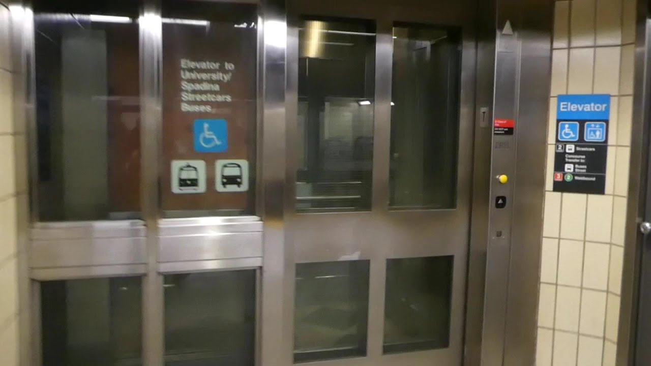 All Three Elevators at TTC Spadina Subway Station 1/2/2023 - YouTube