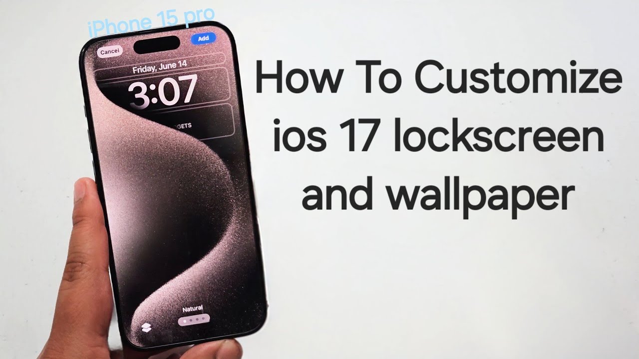 How to customize iOS 17 lockscreen - YouTube