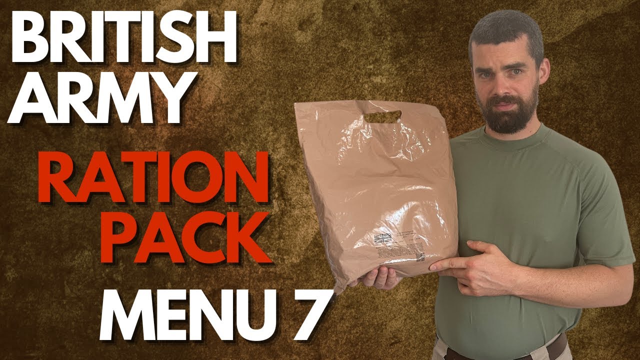 British Army 24-Hour RATION PACK | Menu 7 Vegetarian - YouTube