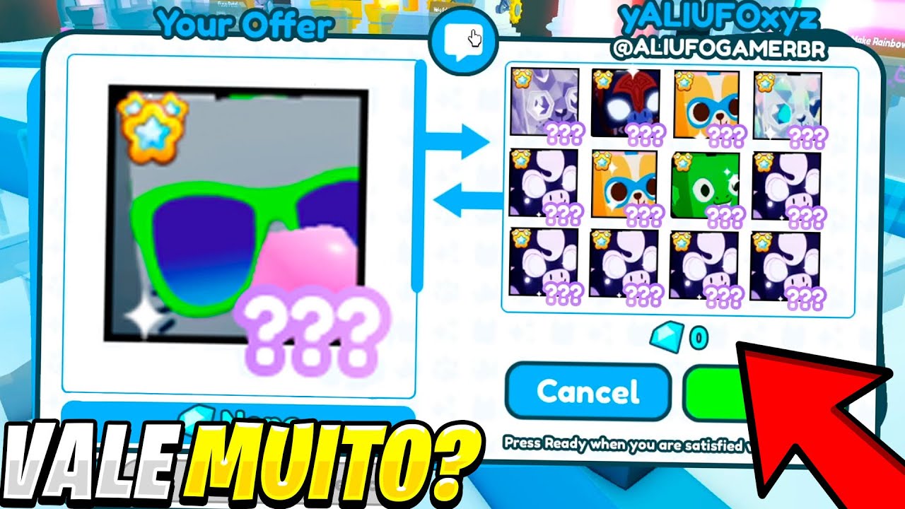 PEGUEI o HUGE COOL CAT e FIZ TRADES INSANAS no PET SIMULATOR X - YouTube