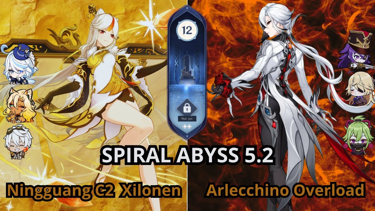 C6 Ningguang Hypercarry C2 Xilonen & C2 Arlecchino Overload | Spiral ...