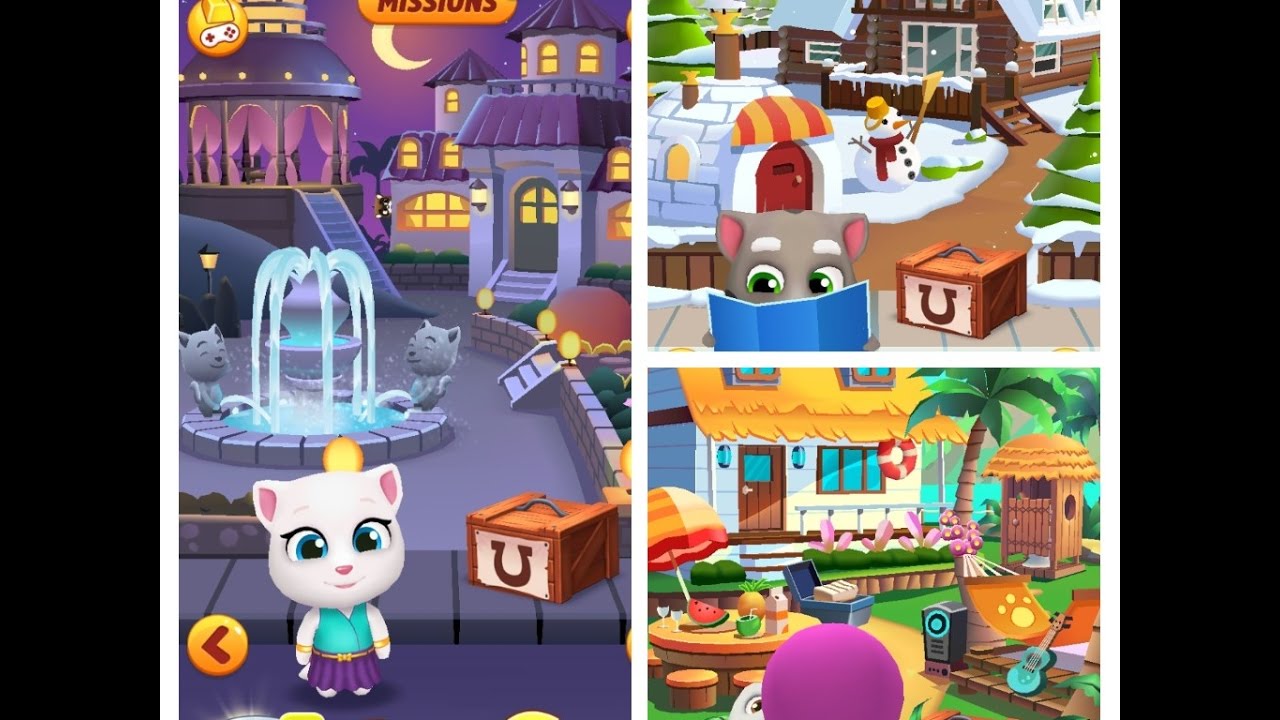 All maps in Talking Tom Gold Run - YouTube