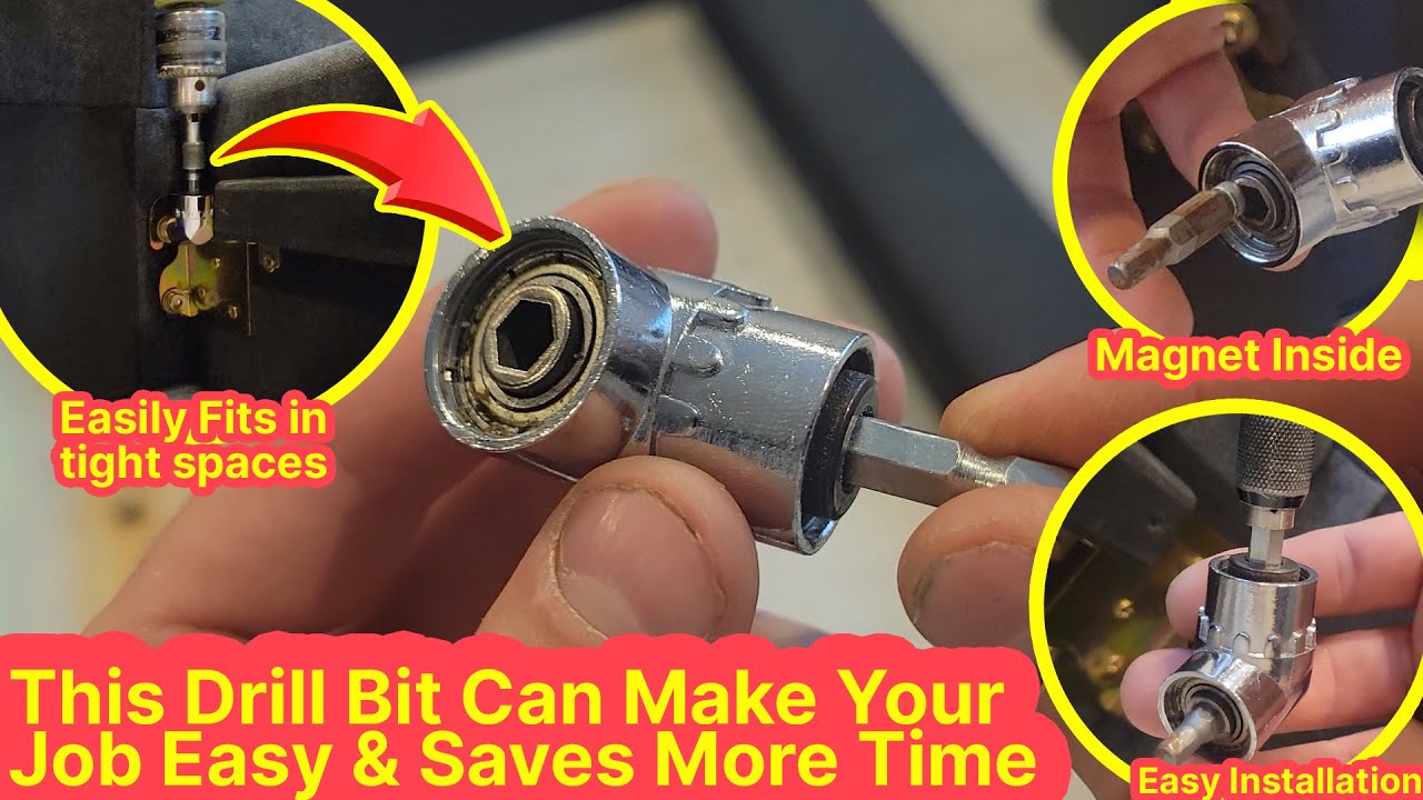 DIY Gadgets - Corner Drill Bit - Must have in your Tool Belt - YouTube