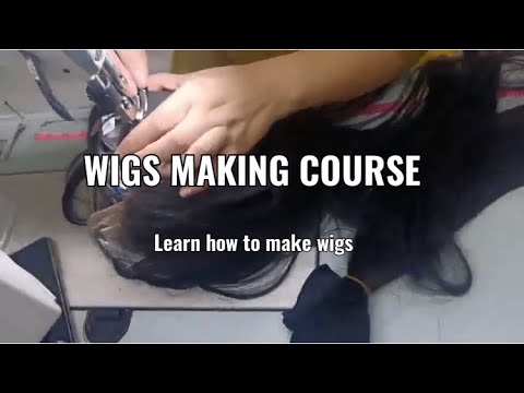 WIG MAKING COURSE - learn how to make wigs by wig sewing machine - YouTube