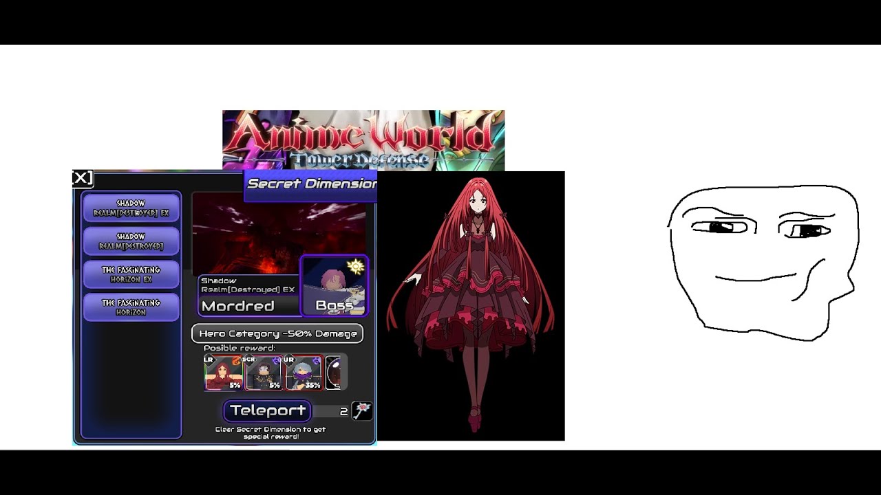 Roblox AWTD Shadow Realm (Nightmare) | Blood Queen Part 2 - YouTube