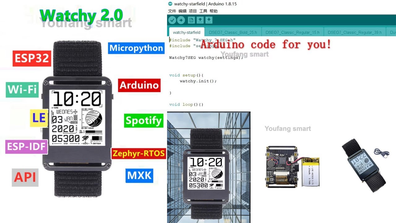 🔥 2025’s Best DIY Smartwatch? ESP32 E-Paper E-Watch Review | Arduino ...