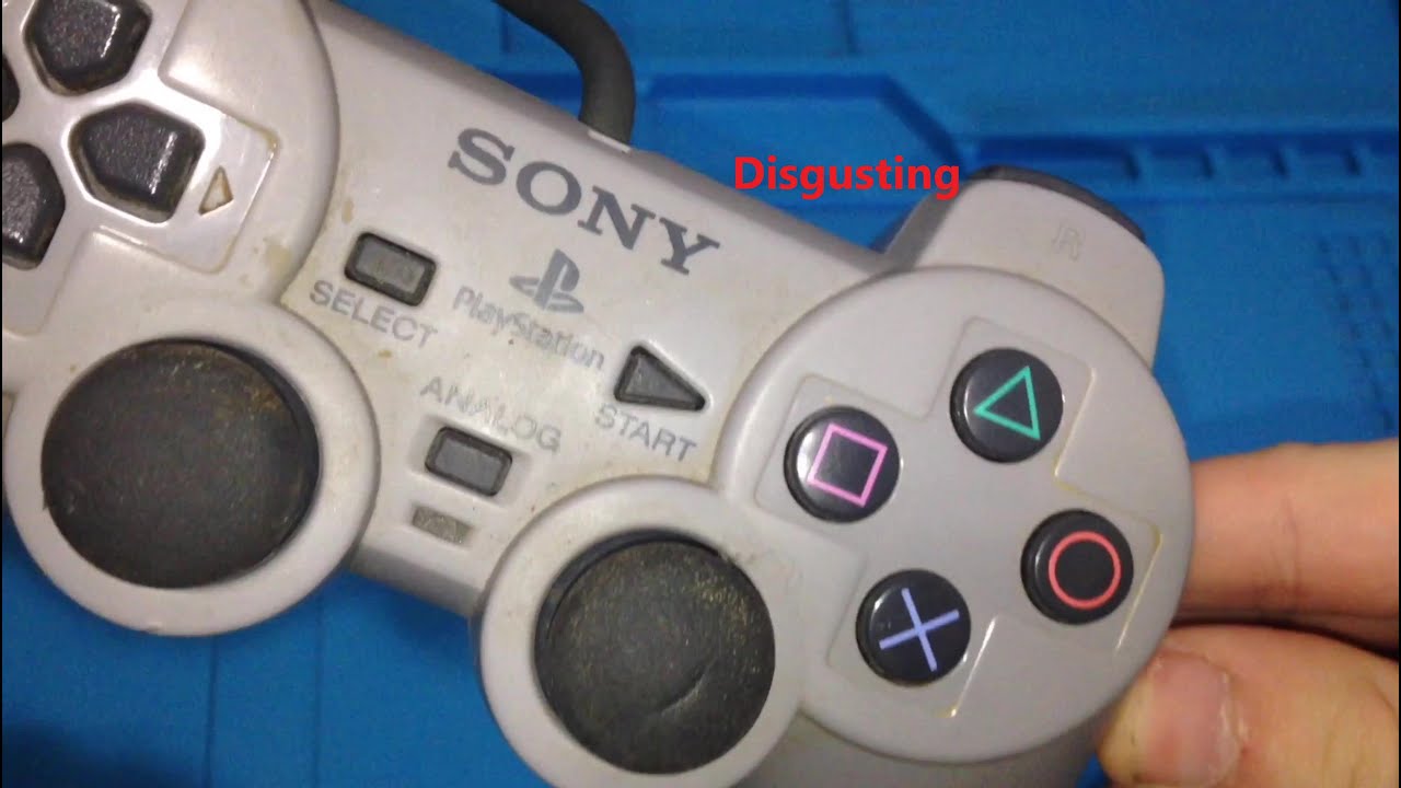 Cleaning A PS1 DualShock Controller |TGM - YouTube