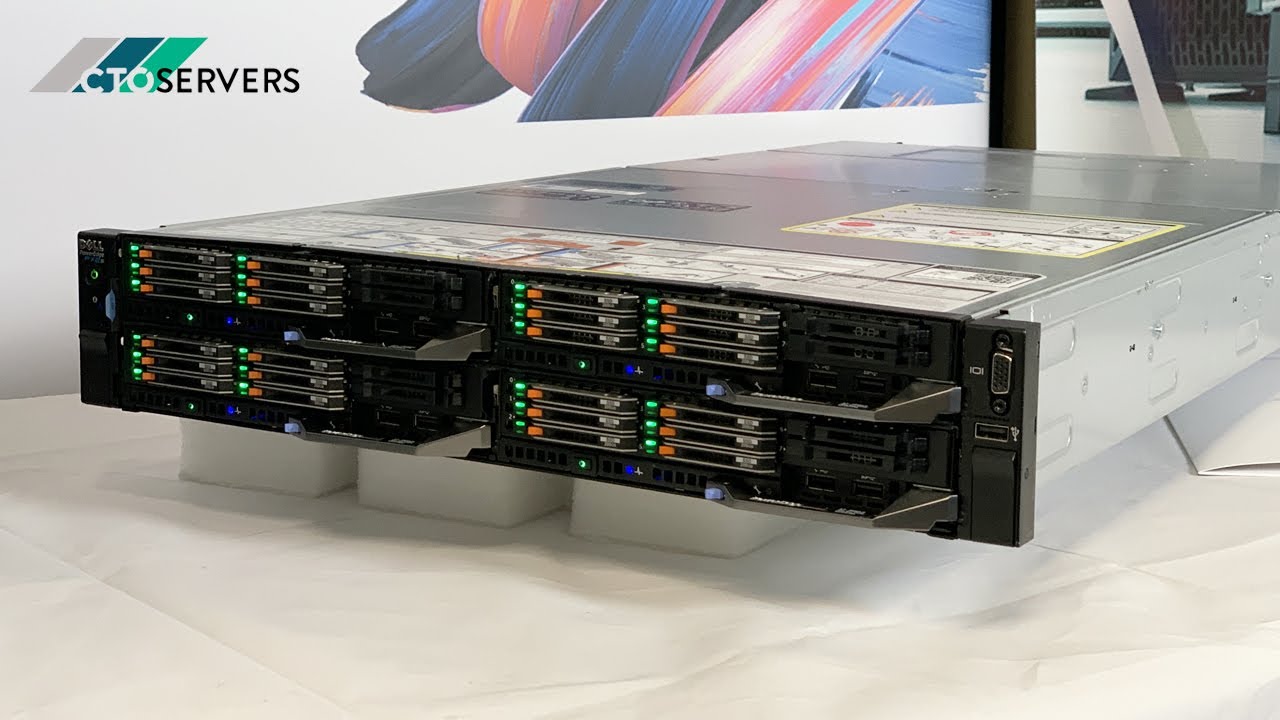 Dell EMC PowerEdge FX2s , 4 x PowerEdge FC630 Server Blades , Modular ...