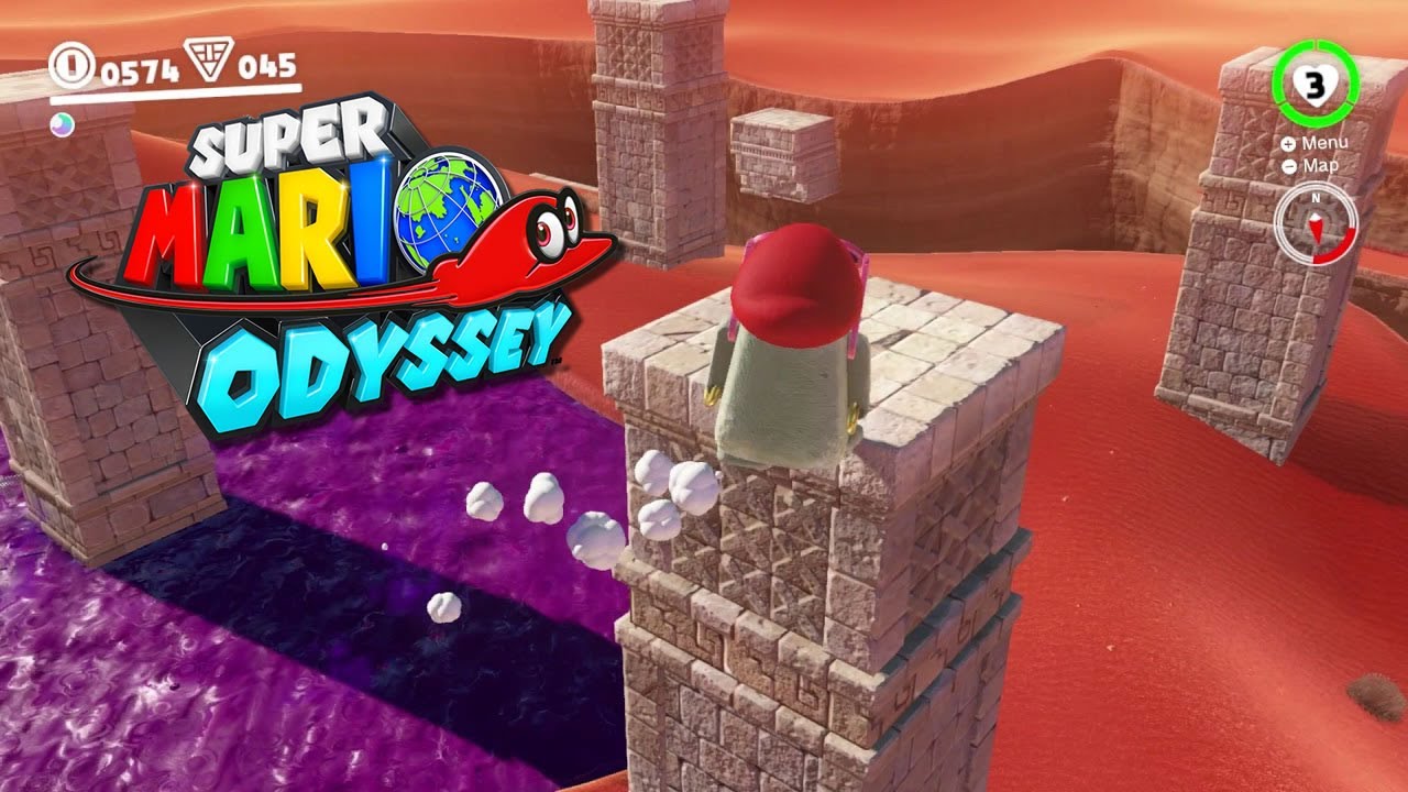 Super Mario Odyssey - Sand Kingdom - Moon Shards in the Sand Multi Moon ...
