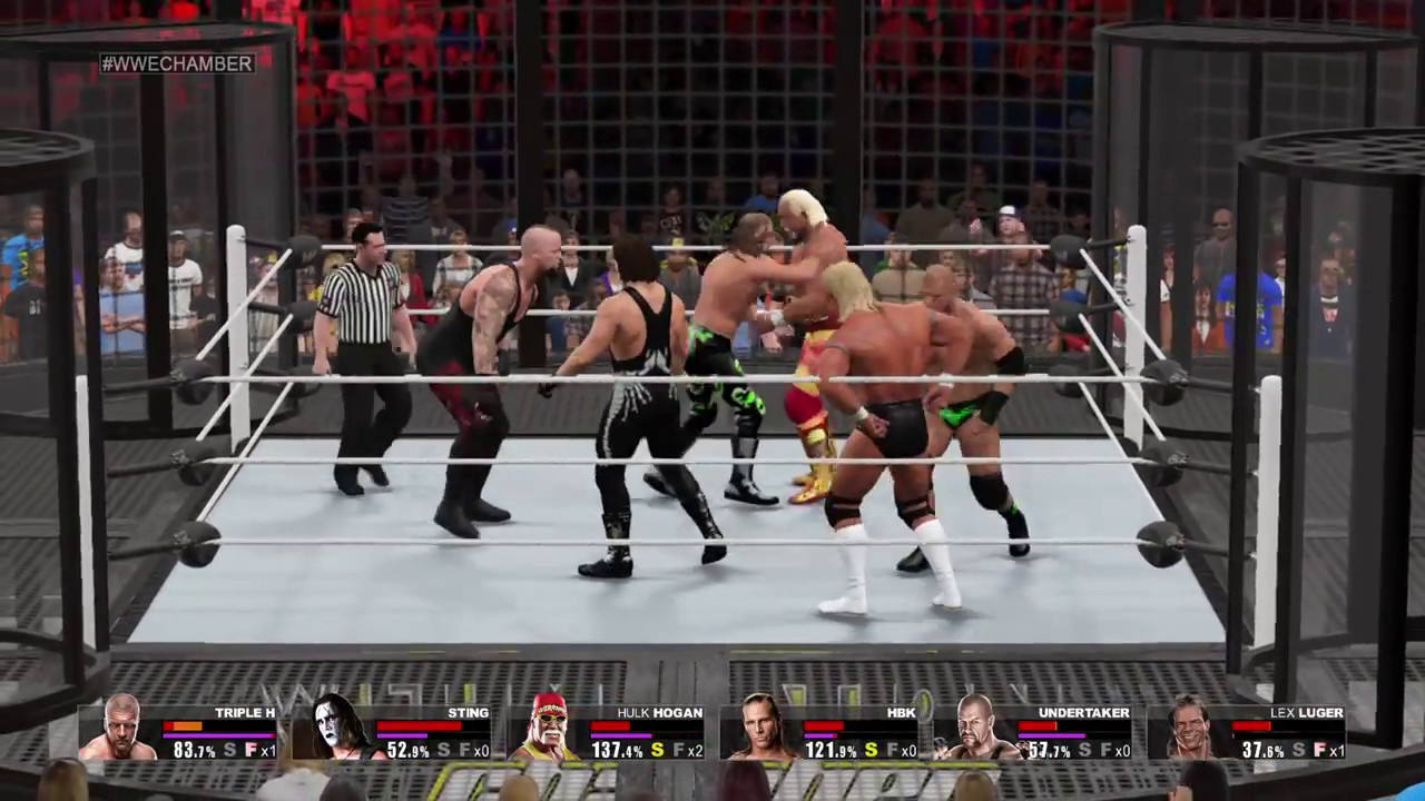 Wwe 2k15 Team WWE vs Team WCW War games match - YouTube
