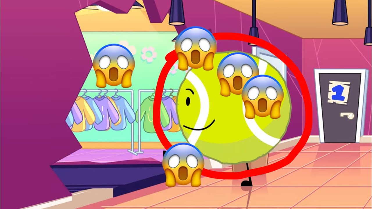 EVIL TENNISBALL BREAKS WALL!!!11!1!1!1! #bfdi #bfdia #bfb #tpot - YouTube