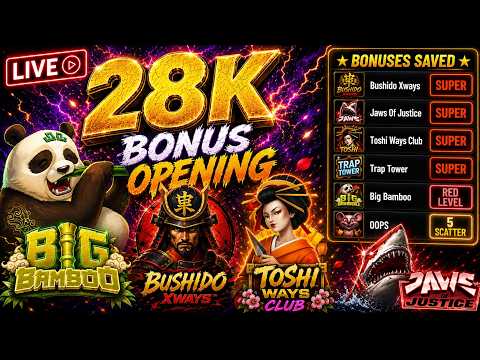 28K BONUS OPENING!! LIVE HIGH STAKE SLOTS BONUS HUNT | !DISCORD FOR £1000 GIVEAWAY