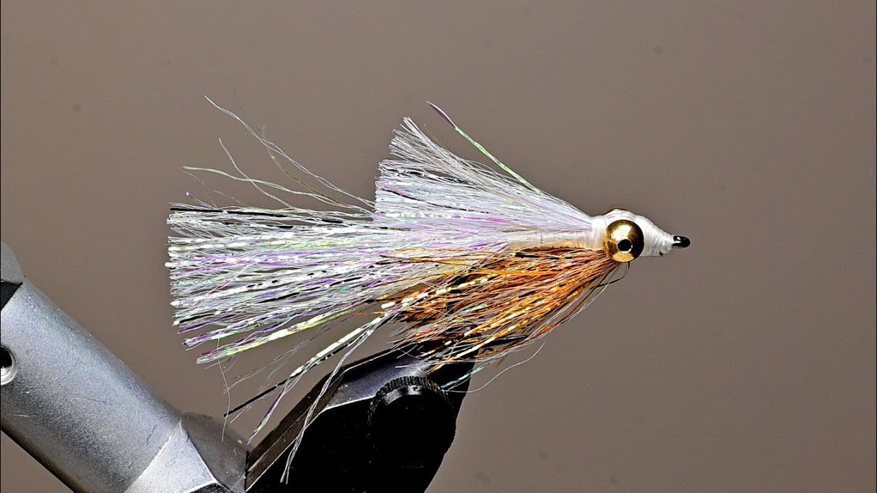 Kreelex Minnow Fly - Bass, Trout and Saltwater Streamer Pattern - YouTube