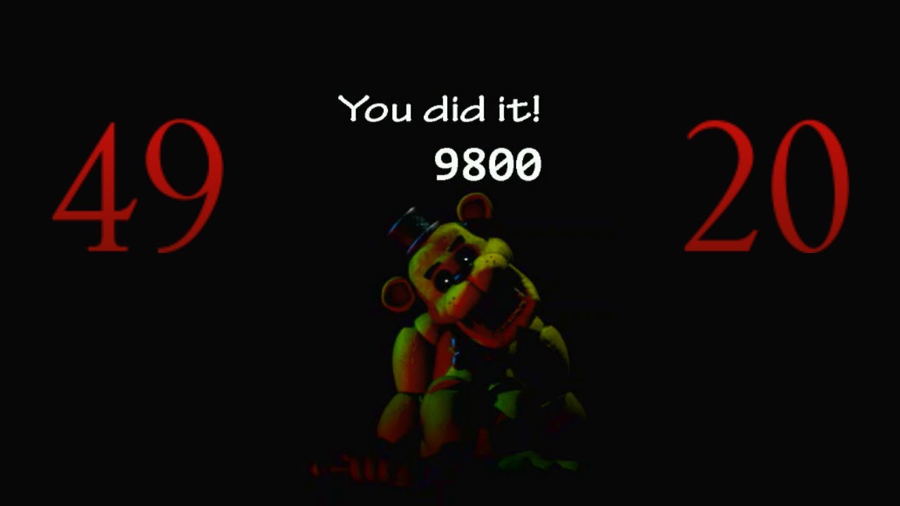 UCN 49/20 Completed On Console + Golden Freddy Cutscene - YouTube