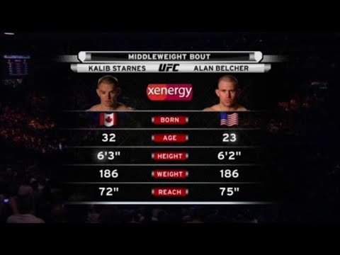 Kalib Starnes vs Alan Belcher - YouTube
