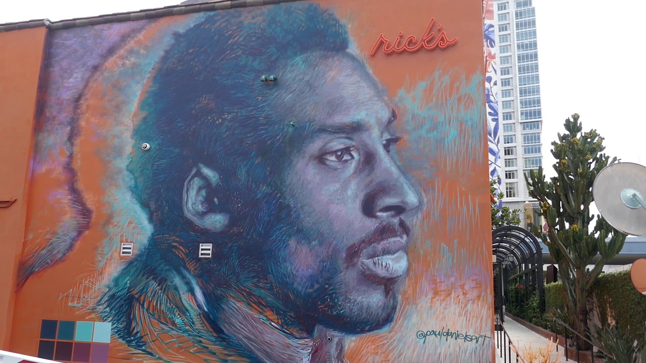 Kobe Bryant Mural Memorial Street Art LA CA USA 3-1-2020 - YouTube