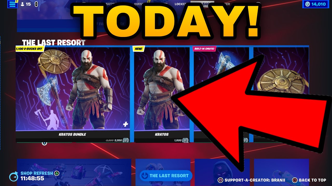 Fortnite Kratos Skin + Leviathan Axe Pickaxe Return Release Date - YouTube