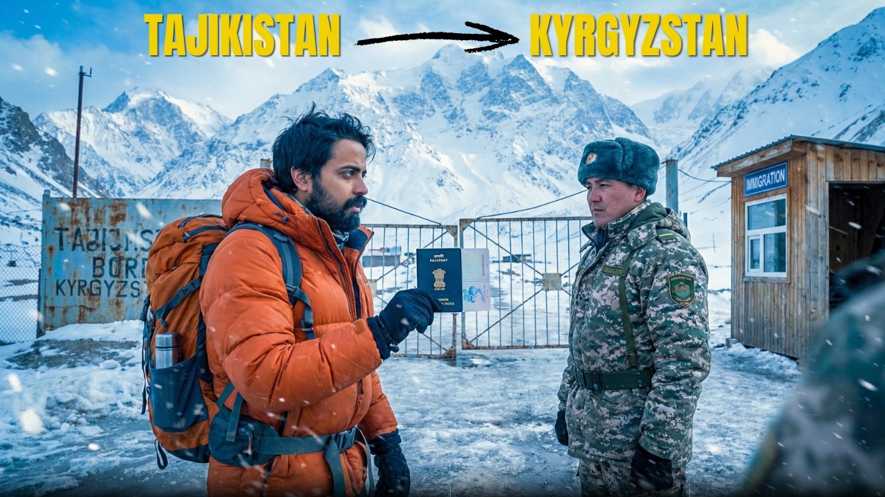 World’s Highest Border Crossing (16,000ft) : Tajikistan 🇹🇯- Kyrgyzstan ...