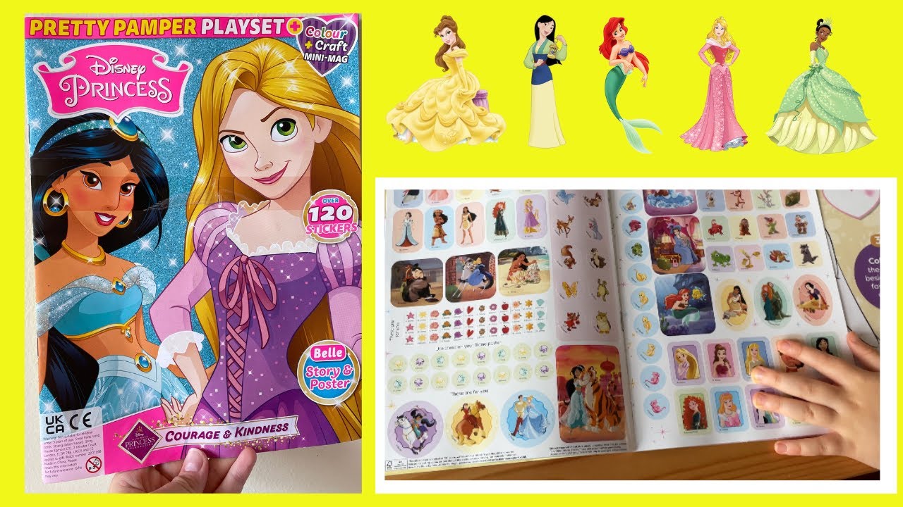 Disney Princess Magazine - ACTIVITY BOOK - Crafts for Kids - YouTube