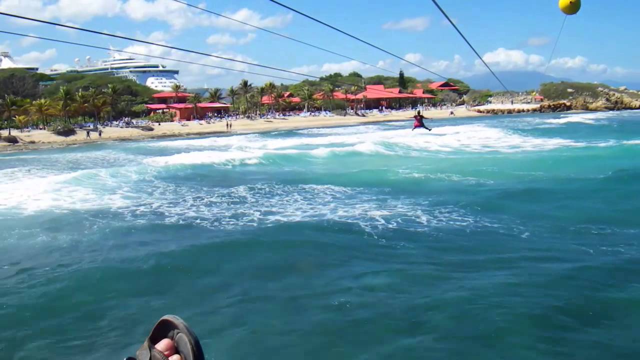 Dragon's Breath Zip-line in Labadee Haiti - YouTube