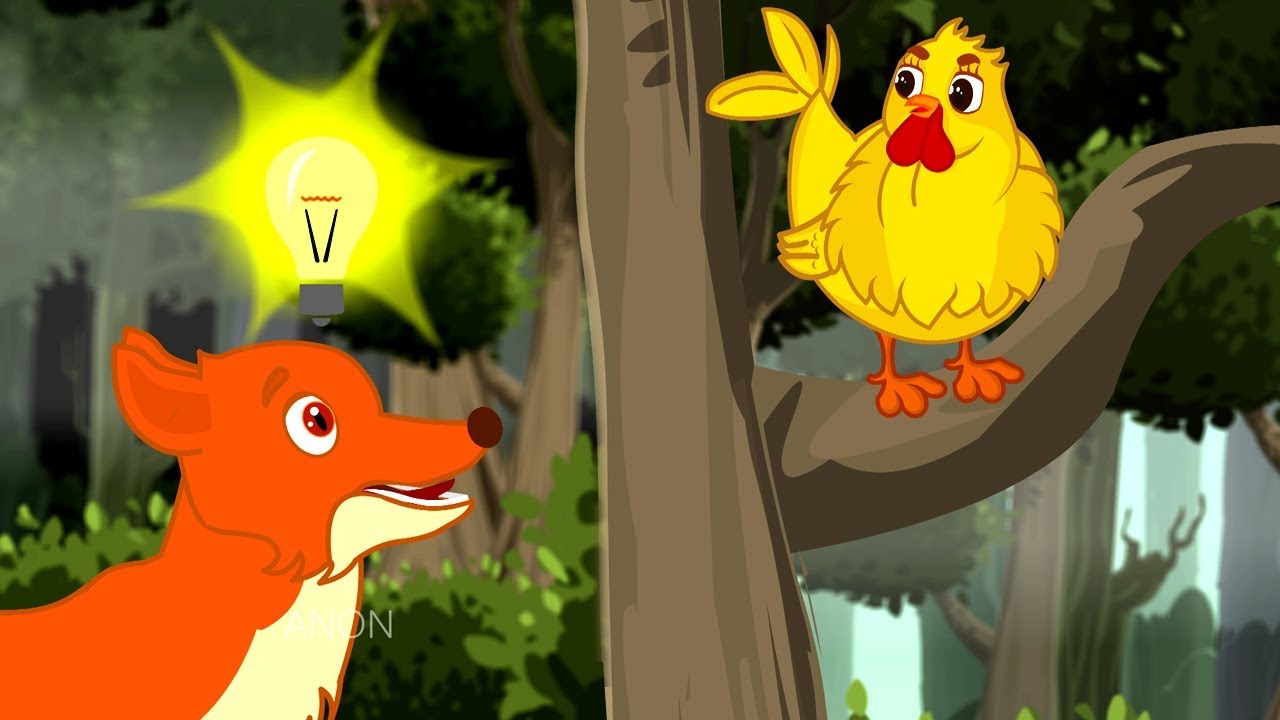 Moral Stories In English | The Rooster And The Fox | English Animated ...