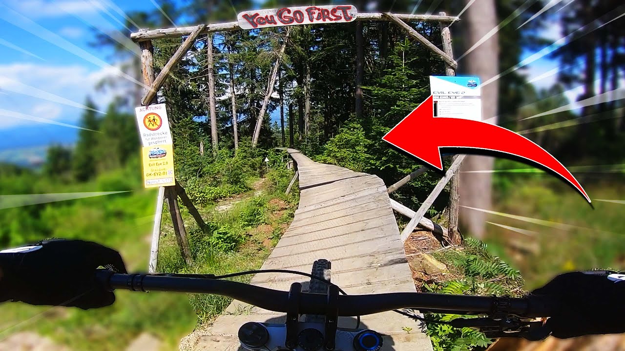 1. Mal mit DOWNHILL MTB auf SKINNY TRAILS fahren! - YouTube