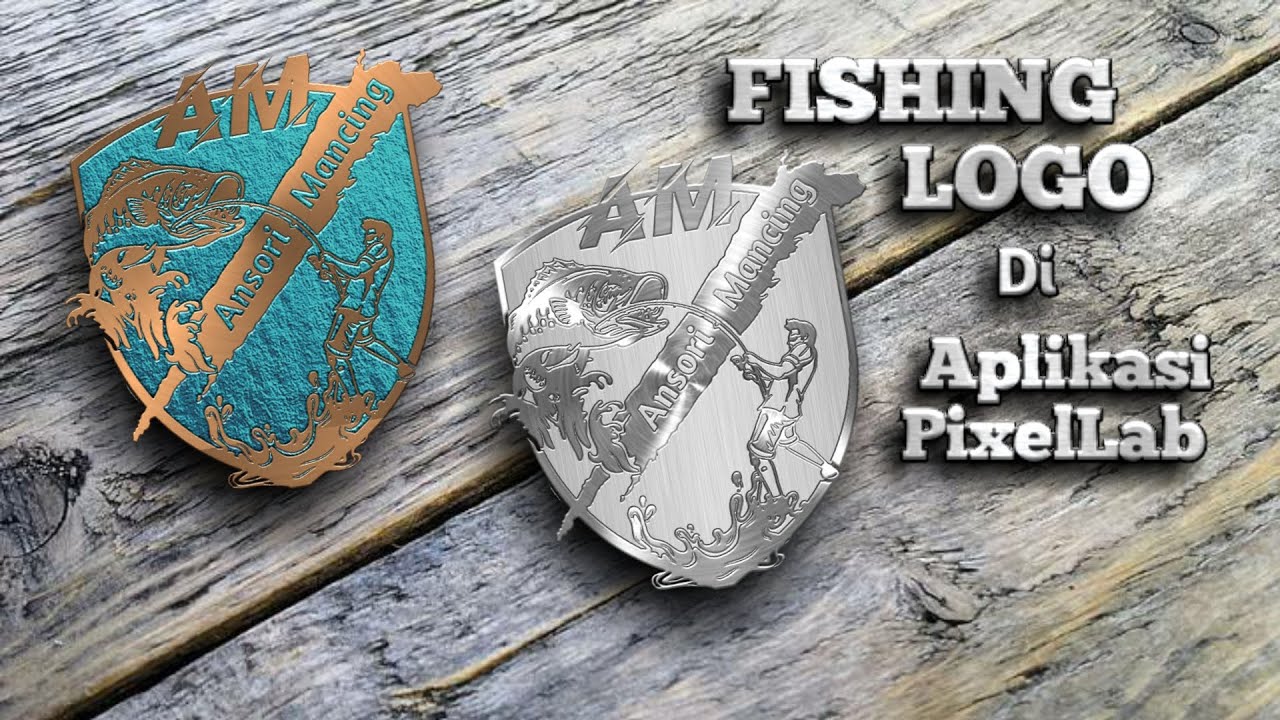 Membuat Logo Memancing di Aplikasi PixelLab - YouTube