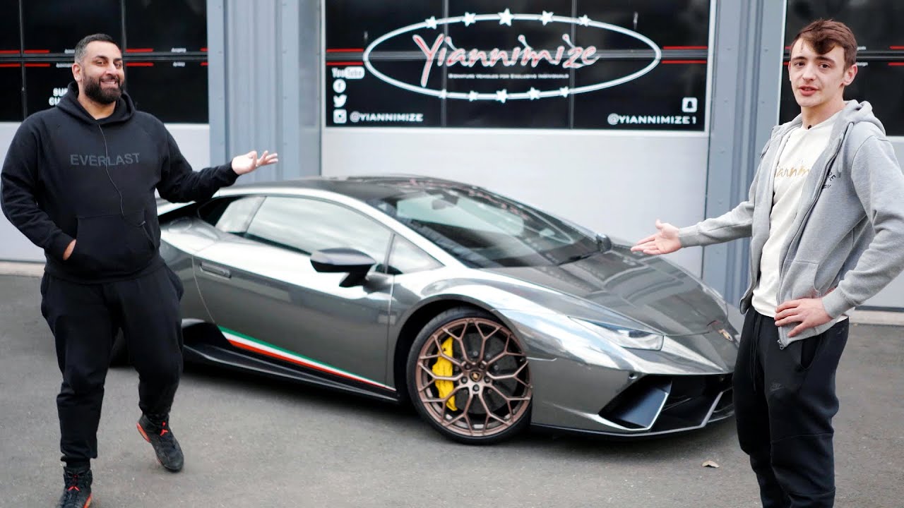 20yr Old Car Wrapper Kean Wraps his DAILY Lamborghini Chrome Black ...