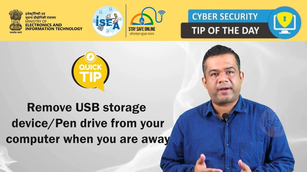 Remove USB Devices When Away | Cyber Security Tip of the Day - YouTube