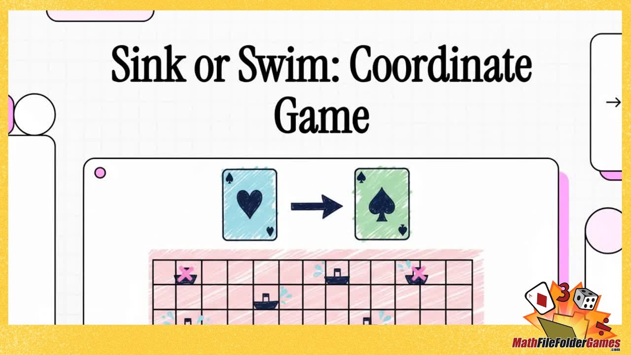 Coordinate Plane Battleship! | Sink or Swim Math Game for Ordered Pairs ...