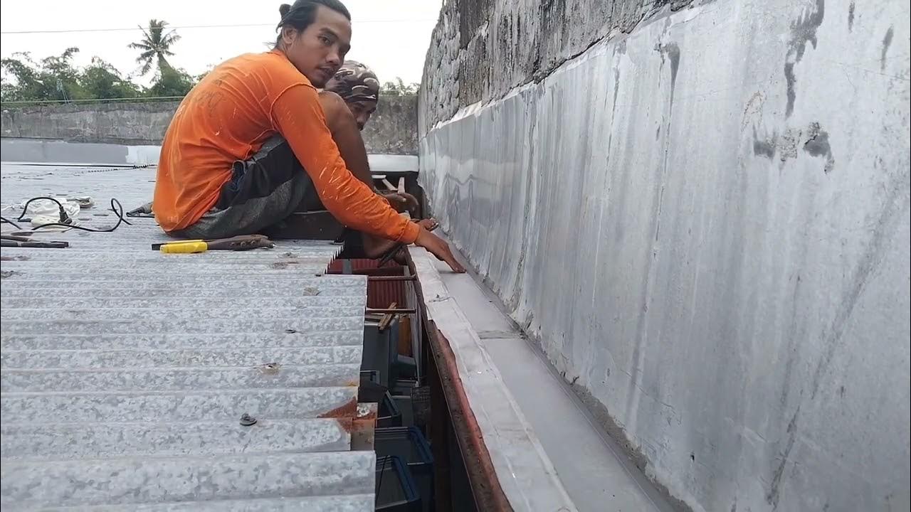 Palit inside gutter sa bubong 2 - YouTube