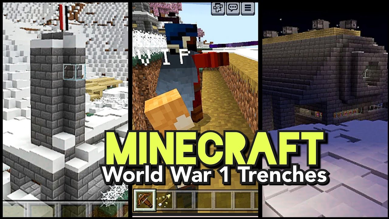 My little kid created Minecraft World War 1 Trenches a Whole Map ...