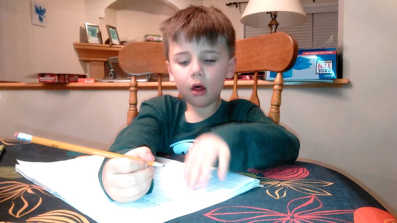 Jasper doing his homework - the sounds of oo - YouTube