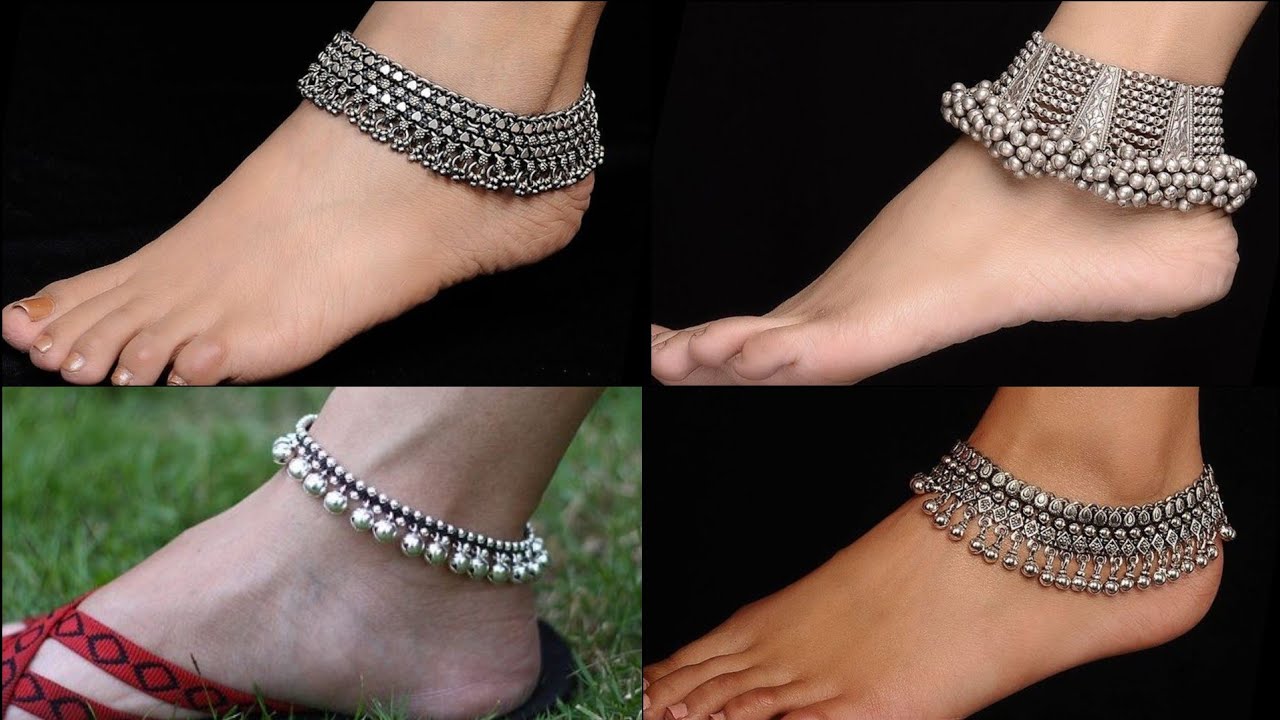 very beautiful silver payal designs,silver anklet designs,silver bridal ...