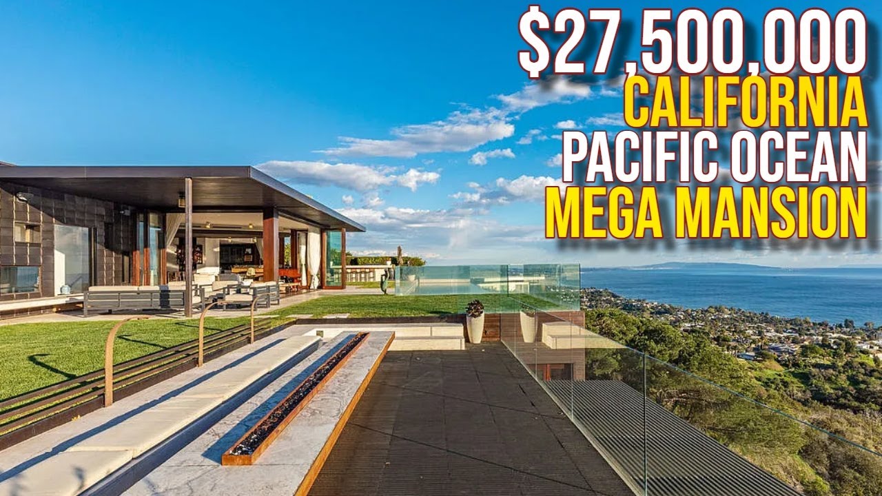 Inside $27,500,000 California Pacific Ocean Mega Mansion - YouTube