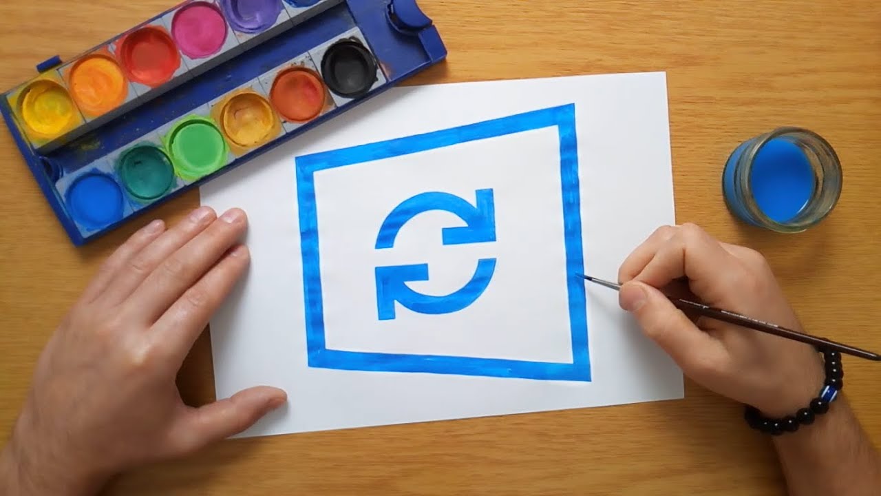 How to draw the Windows Update logo - YouTube