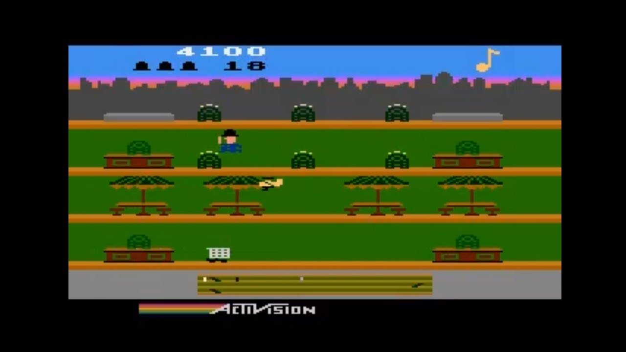 Atari XL/XE - Keystone Kapers: Level 16 (1984) - YouTube