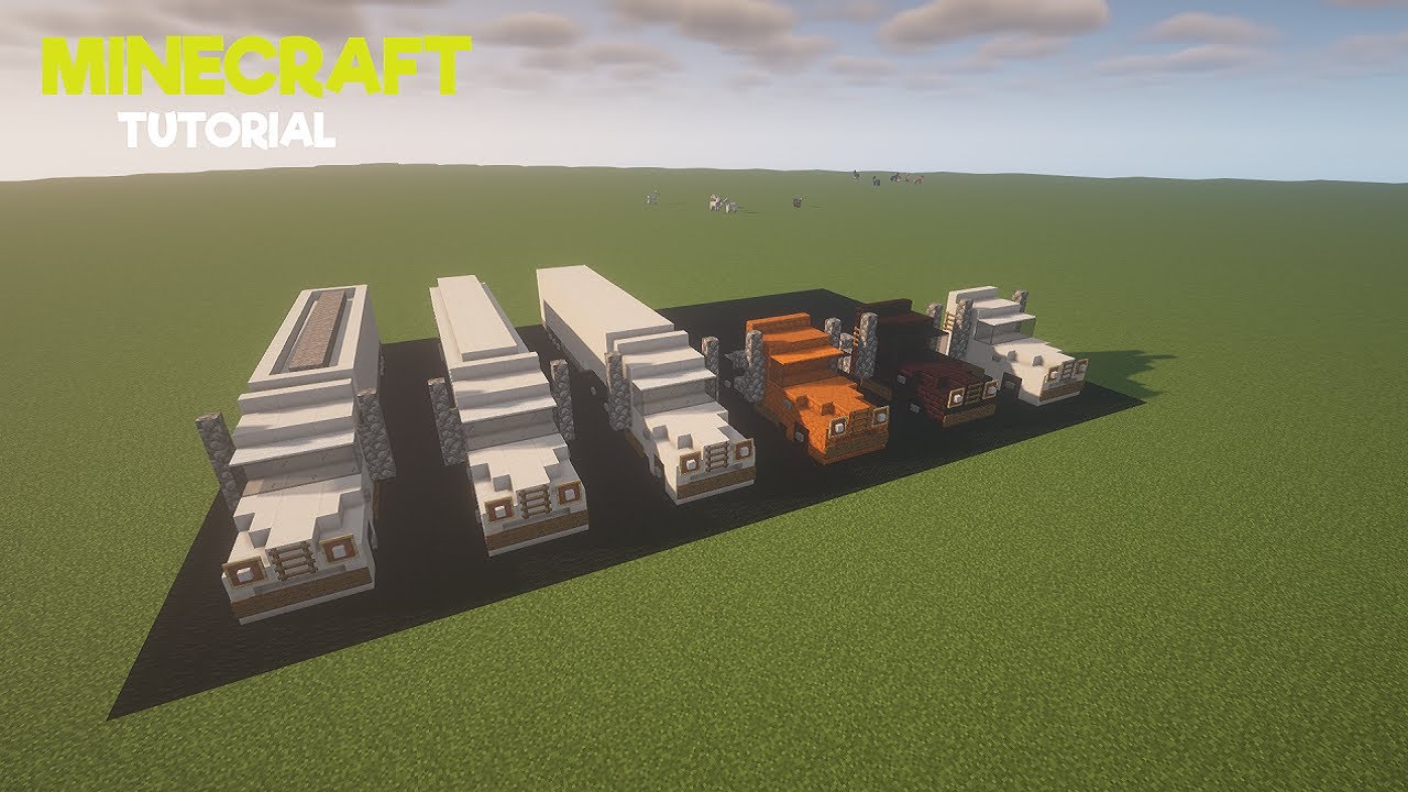 MINECRAFT | Como hacer un camión en minecraft | Tutorial 2022 - YouTube