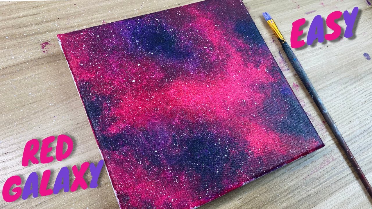 Easy Acrylic Painting for Beginners Galaxy | Galaxy Painting Tutorial ...