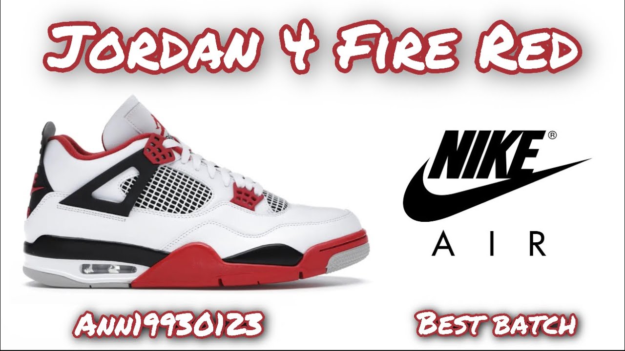 Rep Air Jordan 4 OG 'Fire Red' - YouTube