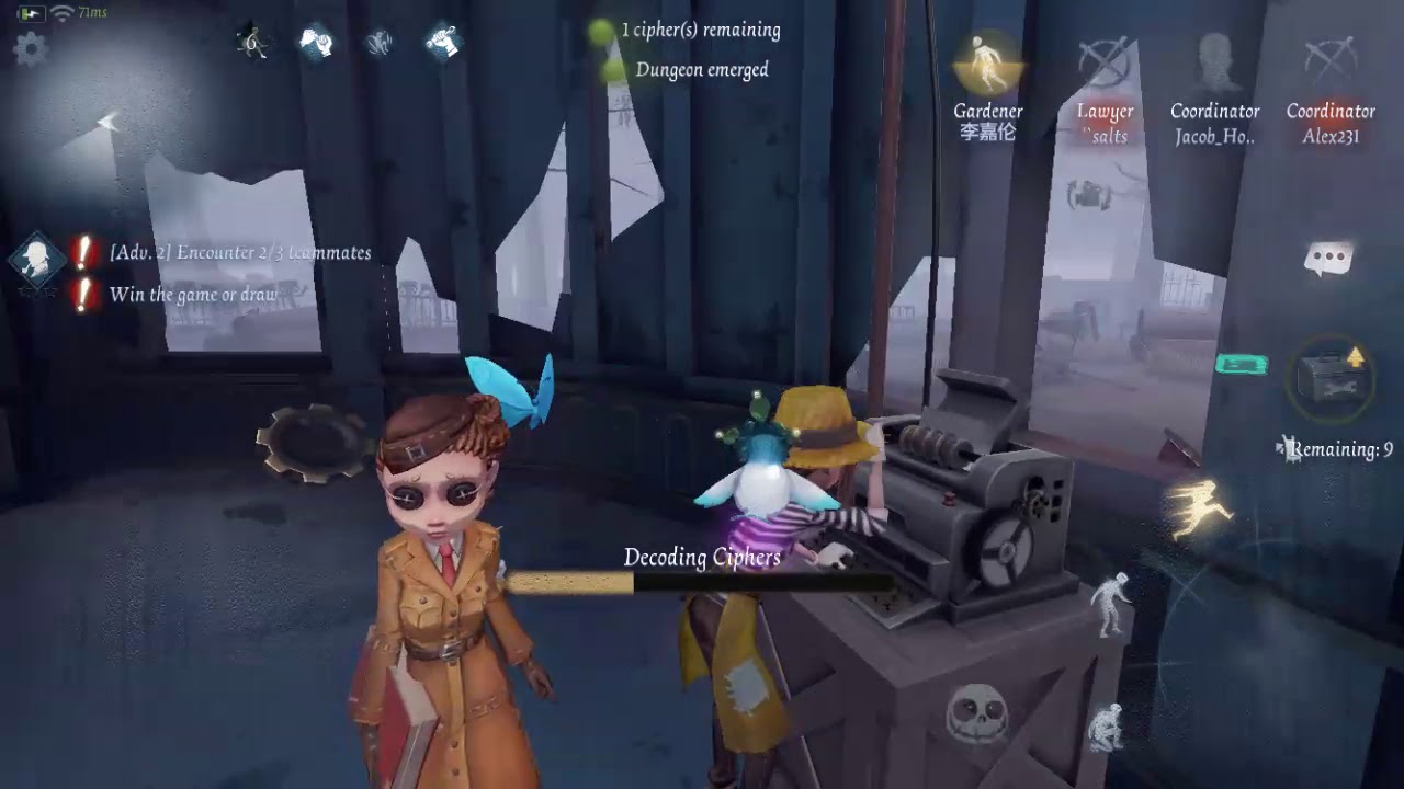 Identity V chair destroyer gardener - YouTube