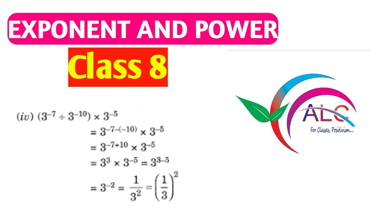 Exponents and Powers | Class 8th | CBSE | ICSE - YouTube