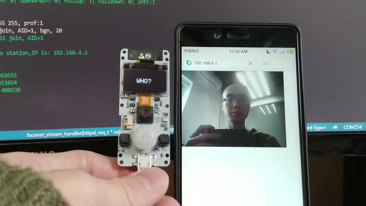 TTGO T-Camera esp-who test - YouTube