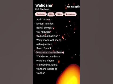 LIRIK LAGU SHOLAWAT WAHDANA #wahdana #liriklagu #lirikgoogle #fypシ #lirik #lyrics # ...