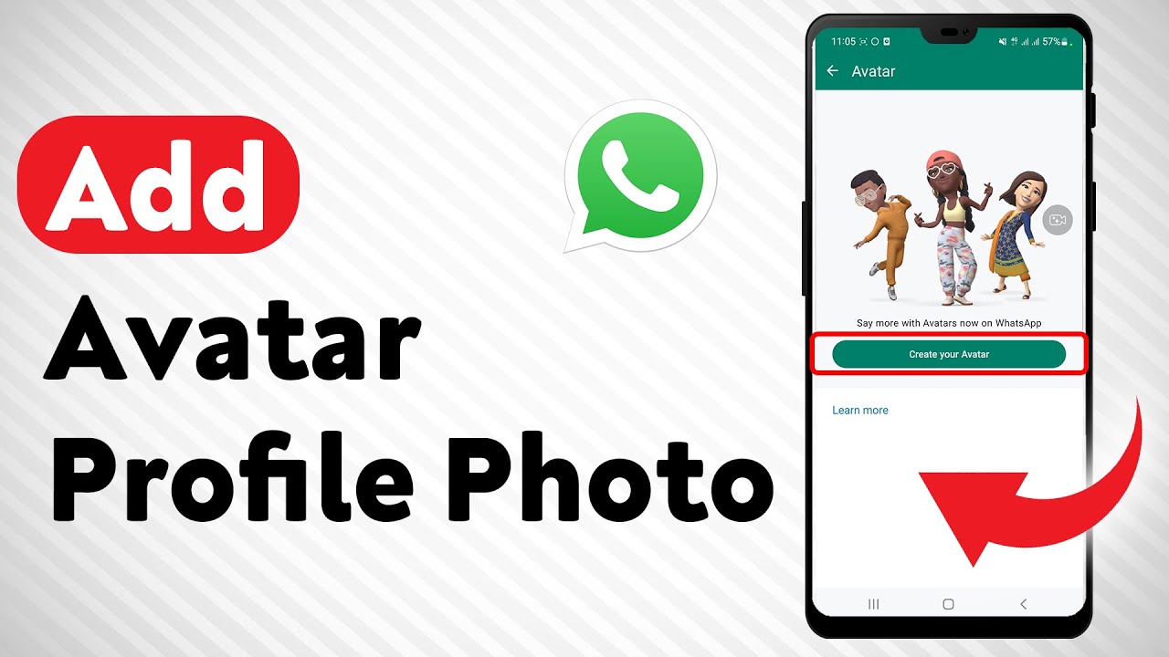How To Add Avatar Profile Photo In WhatsApp - Full Guide - YouTube