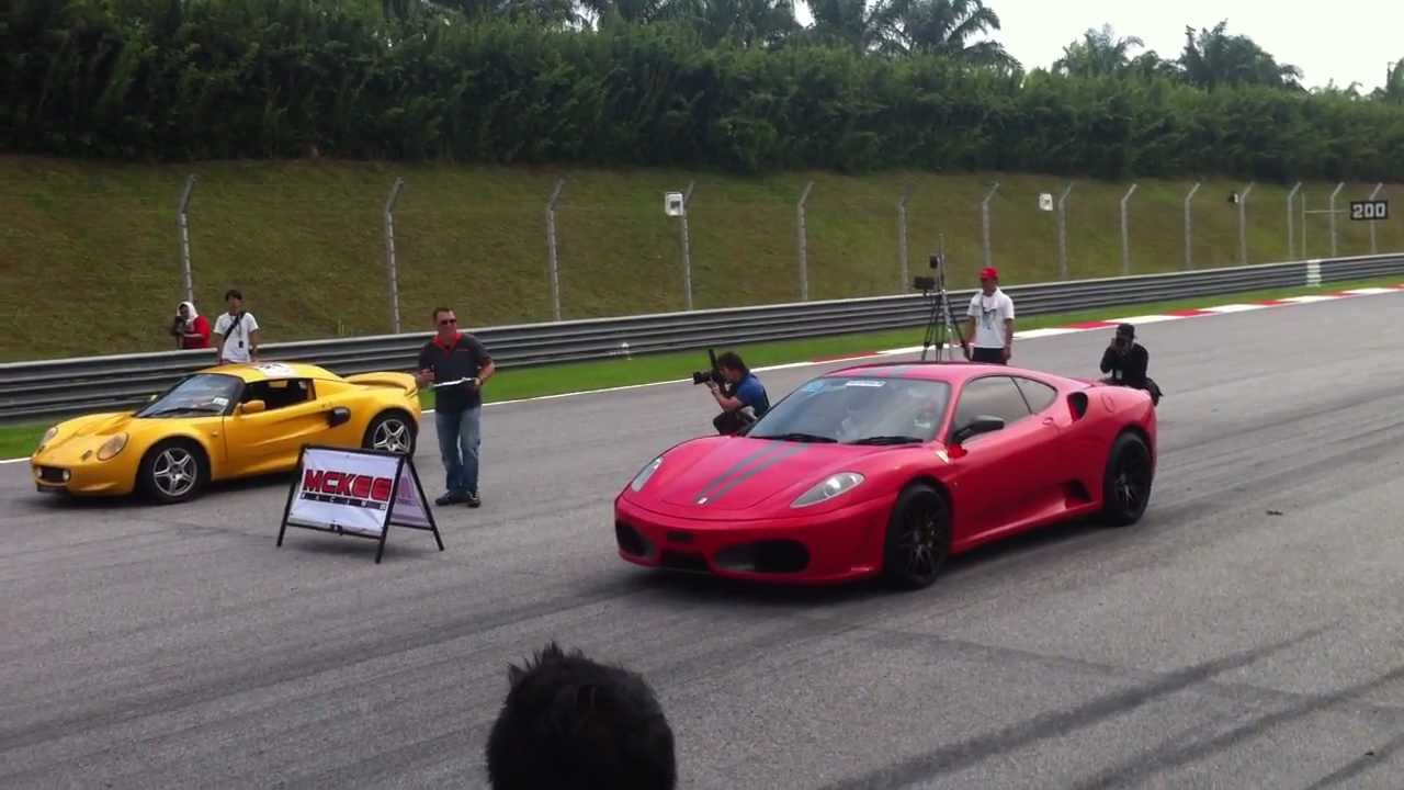 Ferrari F430 vs Lotus Elise @ Time To Attack! 2012 - YouTube