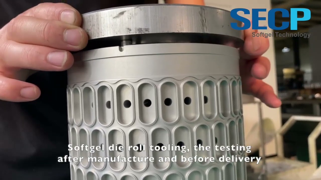 Softgel die roll testing after manufacture before delivery, making for ...