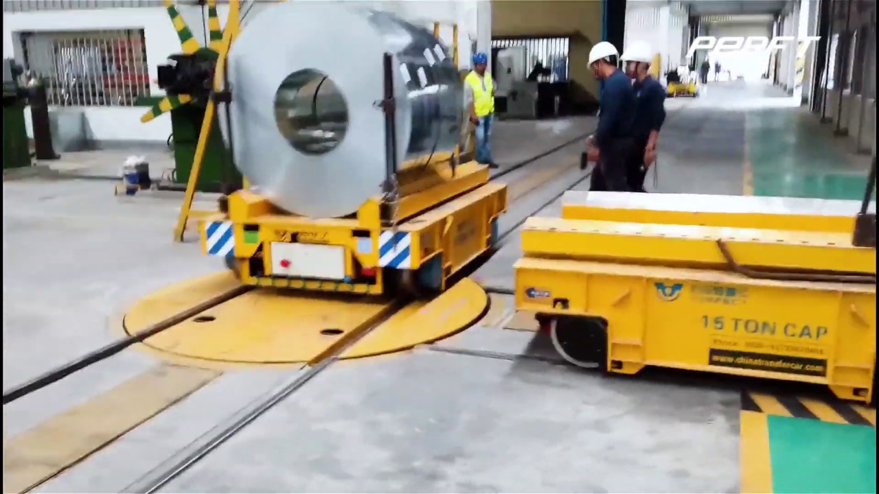 Workshop Bogie Turntable Transfer Cart - YouTube
